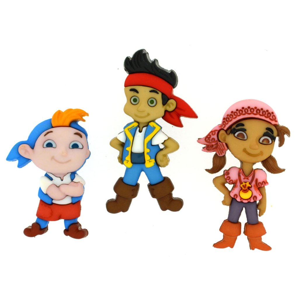 Boutons Disney '' Jack & Neverland pirates '' - Croft Singer